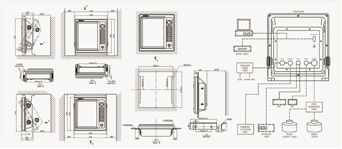 Navigation echo sounder Junlu DS1068-1R - «Communication and ...